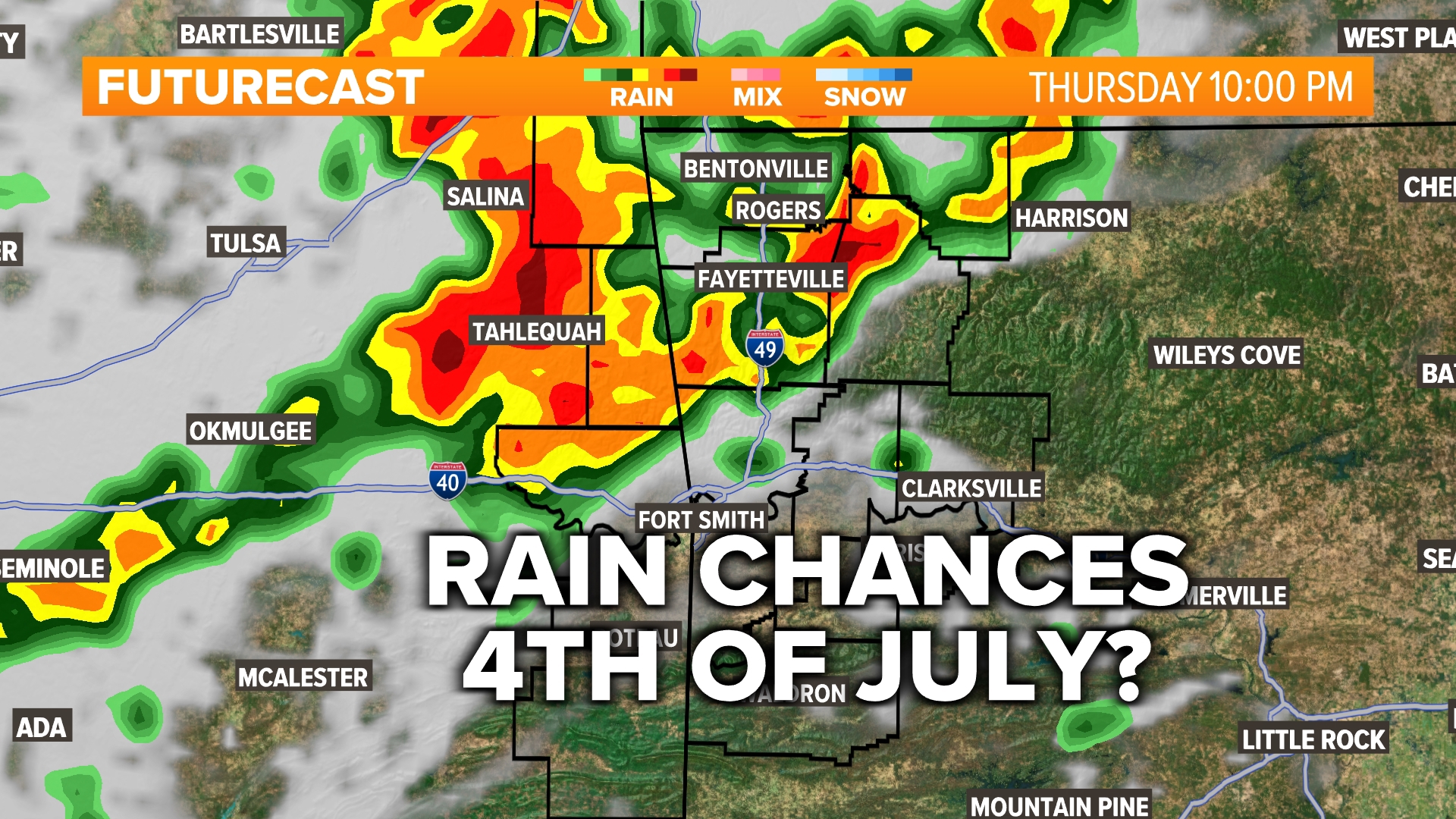 What will the weather be like on July 4 in Arkansas? | 5newsonline.com
