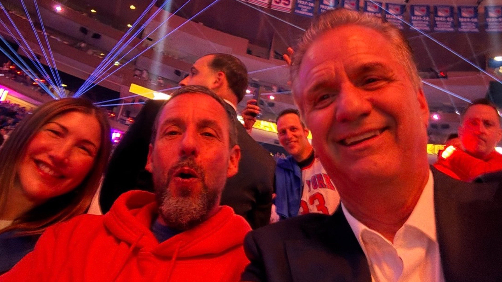 Arkansas' Coach Cal spotted with Adam Sandler at historic NBA Finals ...