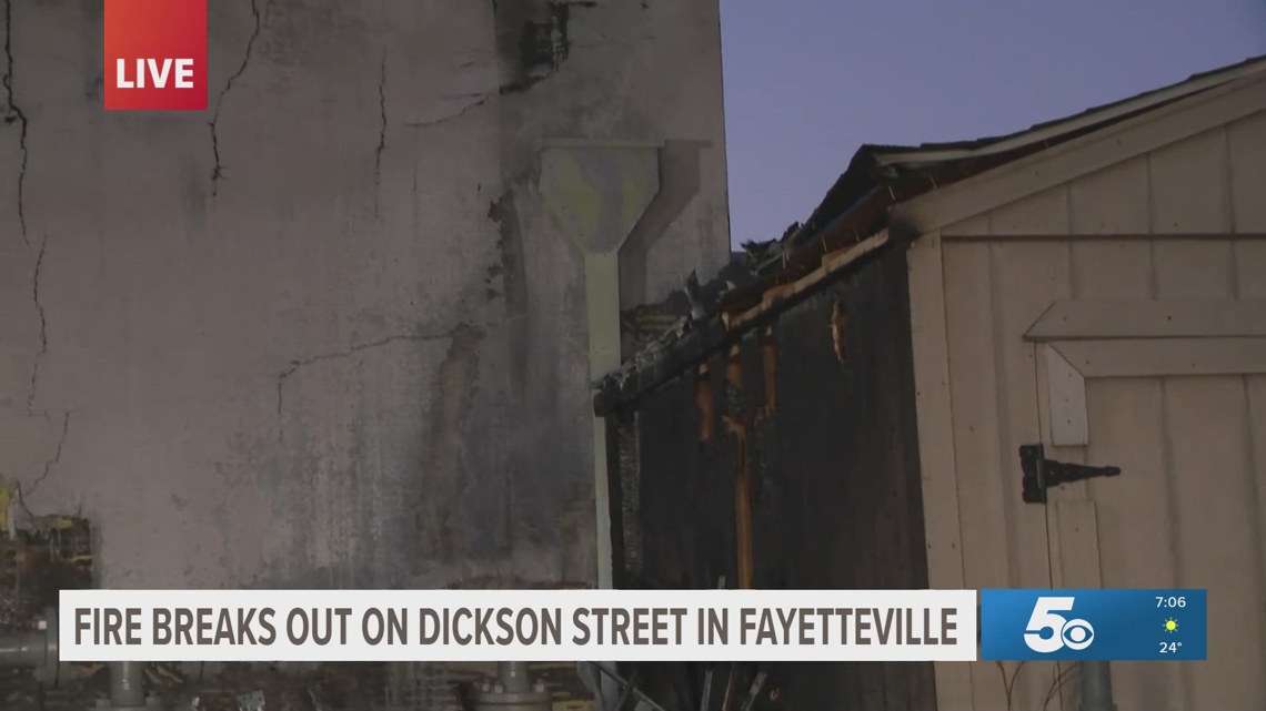 Fire breaks out on Dickson Street in Fayetteville | 5newsonline.com