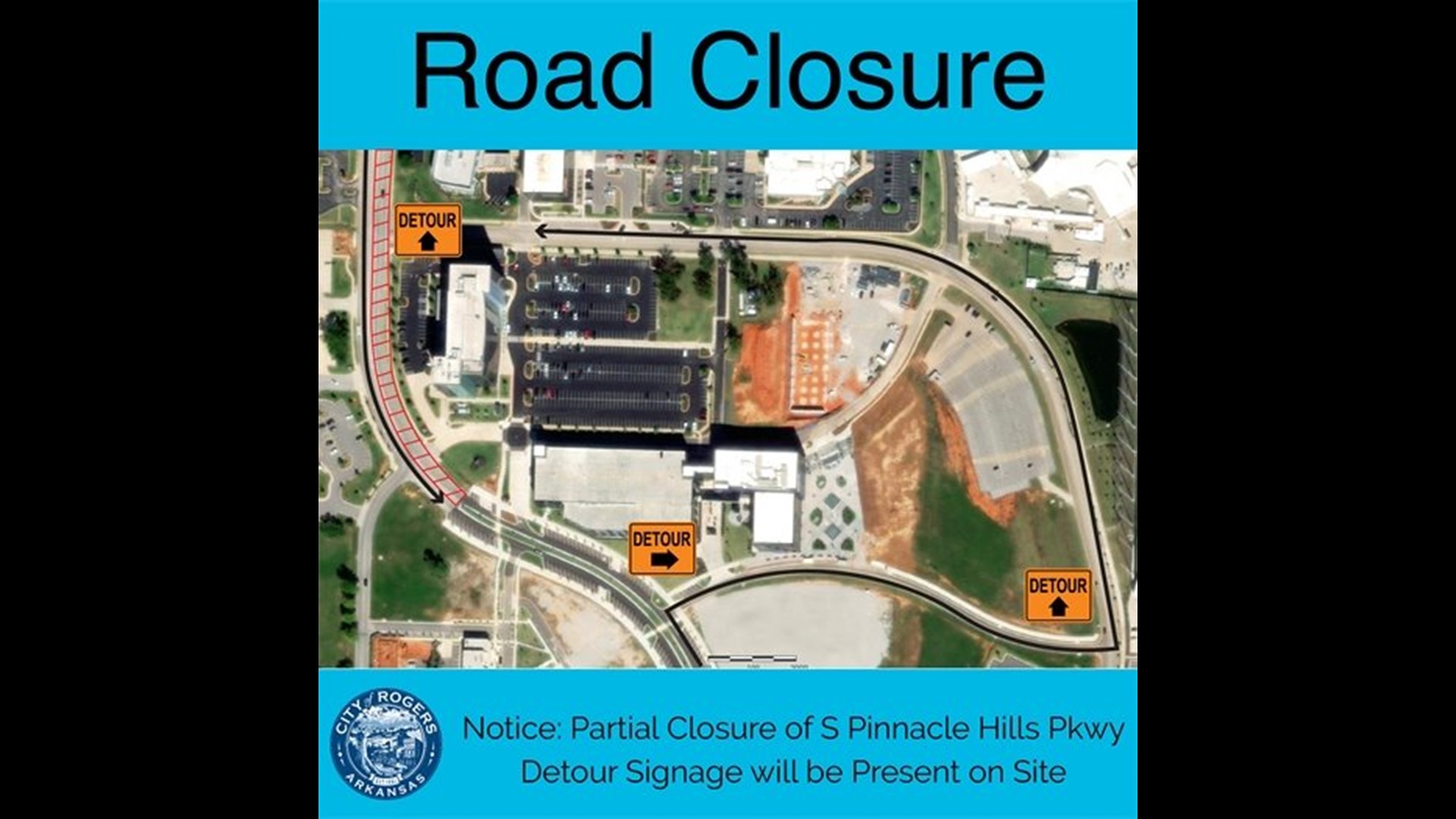 Construction causes traffic pattern changes on Pinnacle Hills ...
