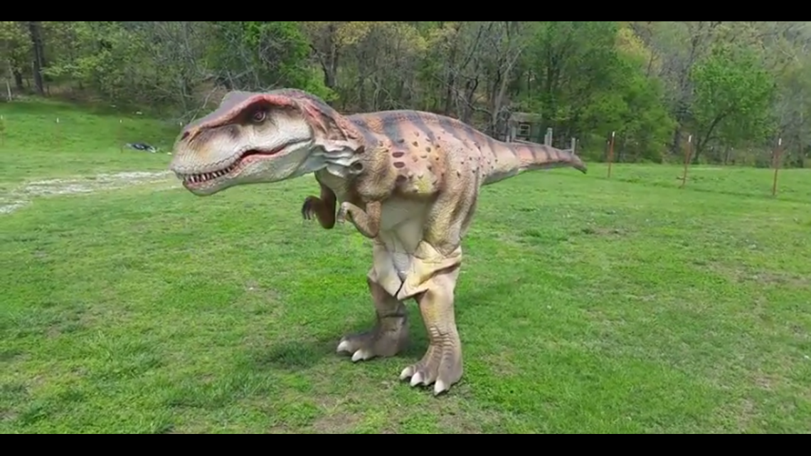 WATCH: T-Rex Visits Greenland Elementary Students | 5newsonline.com