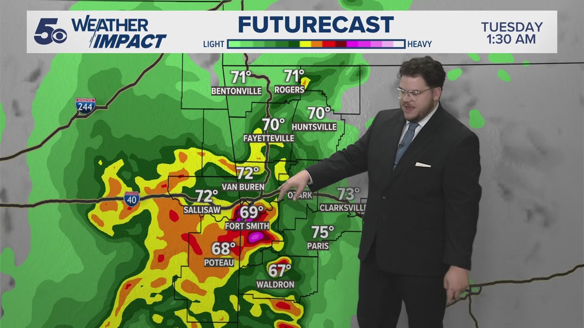 Latest Weather | Looking ahead at possible severe weather tomorrow ...