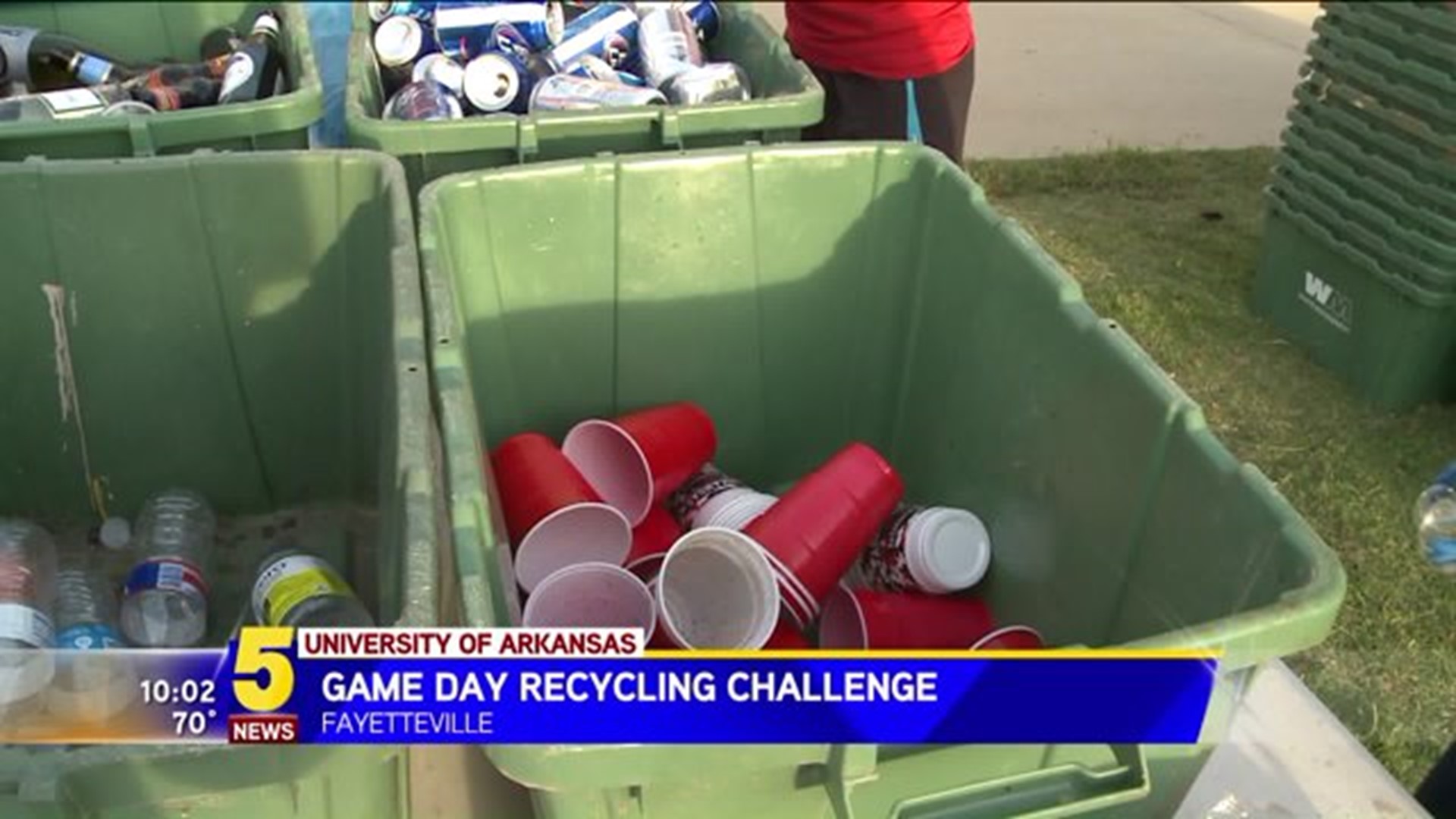 Game Day Recycling Challenge At University Of Arkansas | 5newsonline.com