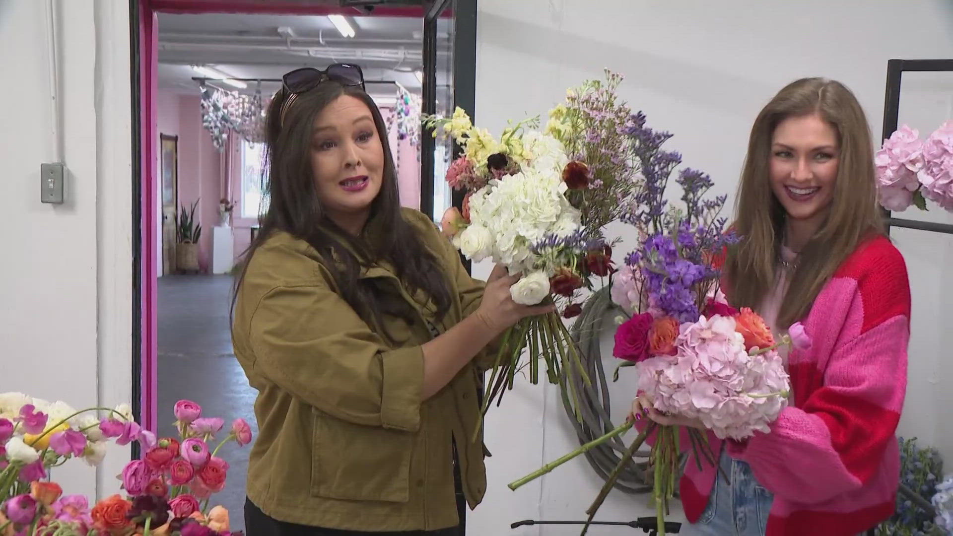 Crafting Valentine's Day bouquets at Samantha's Garden | Around the ...