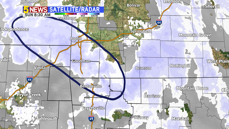 Tracking Snow for Benton County | 5newsonline.com