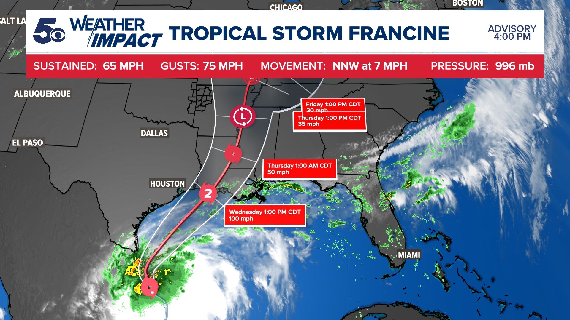 How Tropical Storm Francine could impact Arkansas | 5newsonline.com
