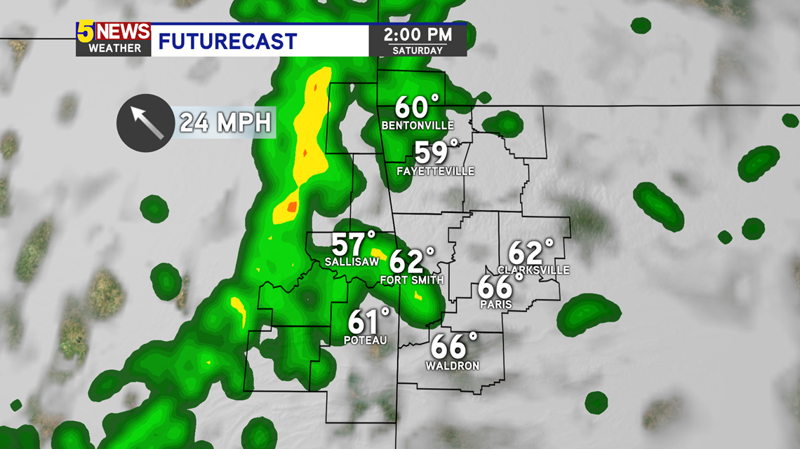 WATCH: Scattered Rain Throughout Today | 5newsonline.com