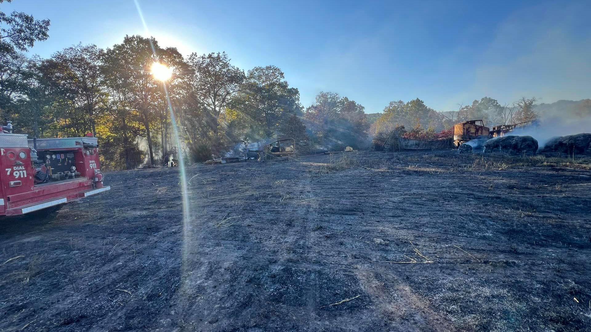 Arkansas crews battle 40-acre brush fire | 5newsonline.com