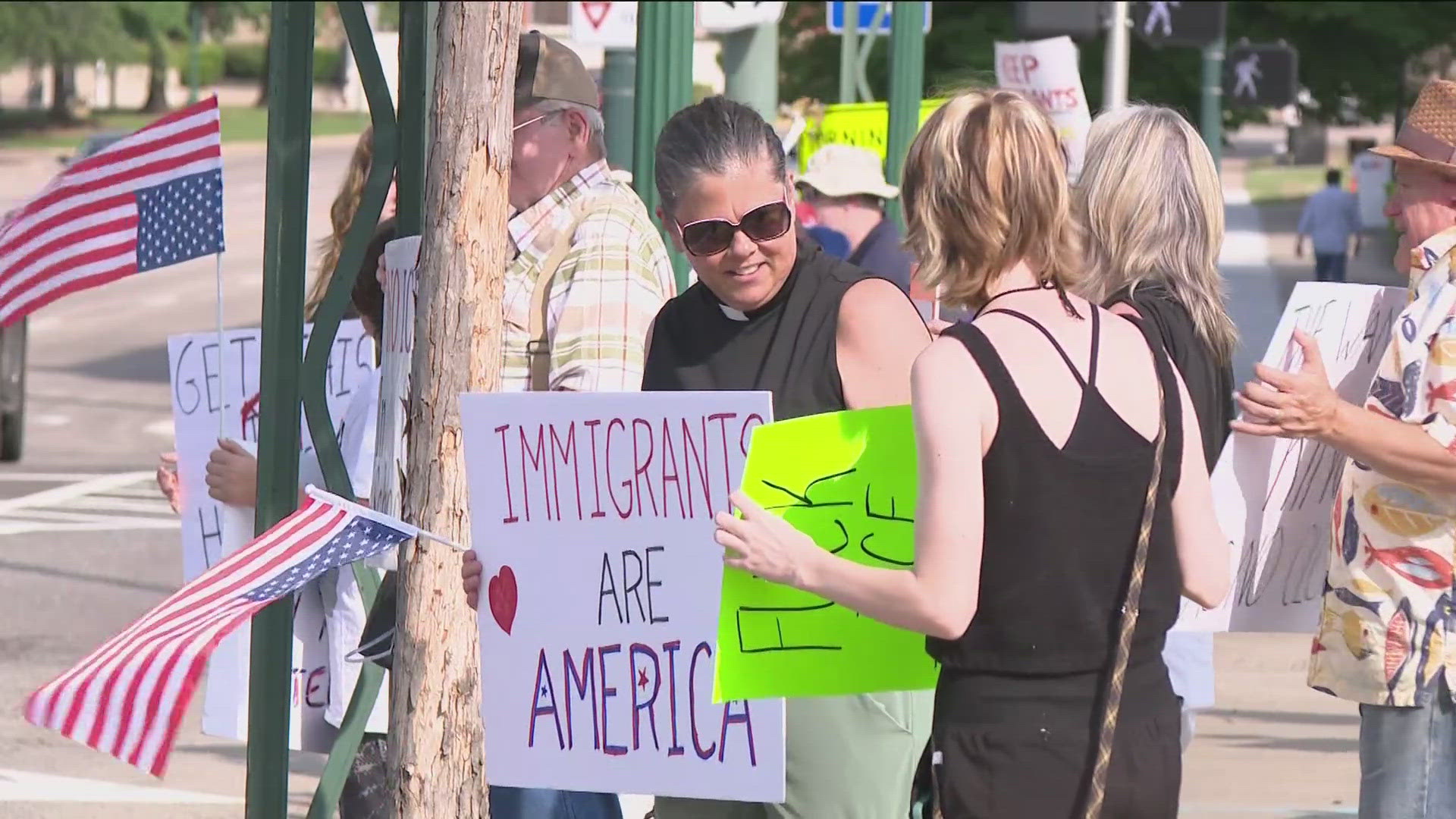 Fort Smith protesters stand with communities affected by ICE raids ...
