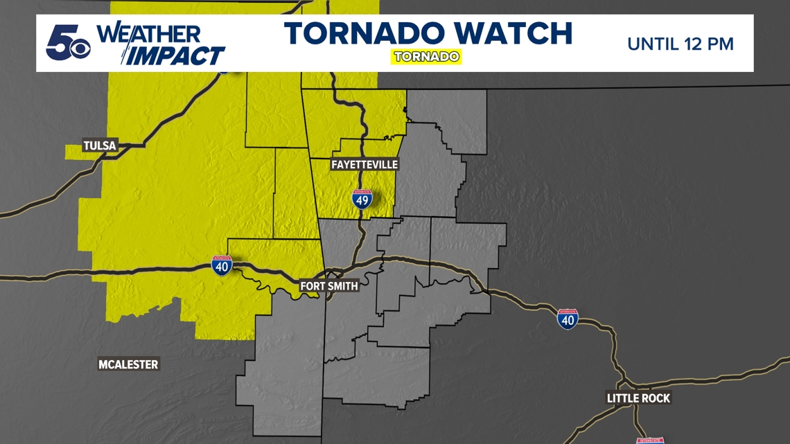 LIVE | Tornado Watch until 12 PM for Arkansas and Oklahoma ...
