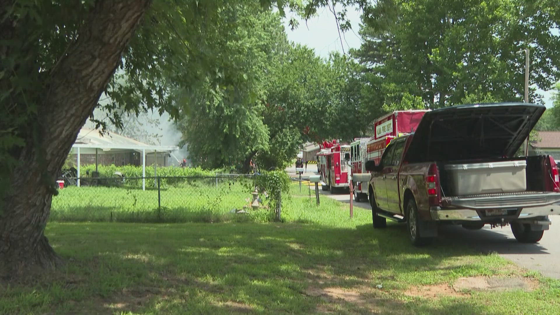 Alma Fire Department fights house fire in residential neighborhood ...