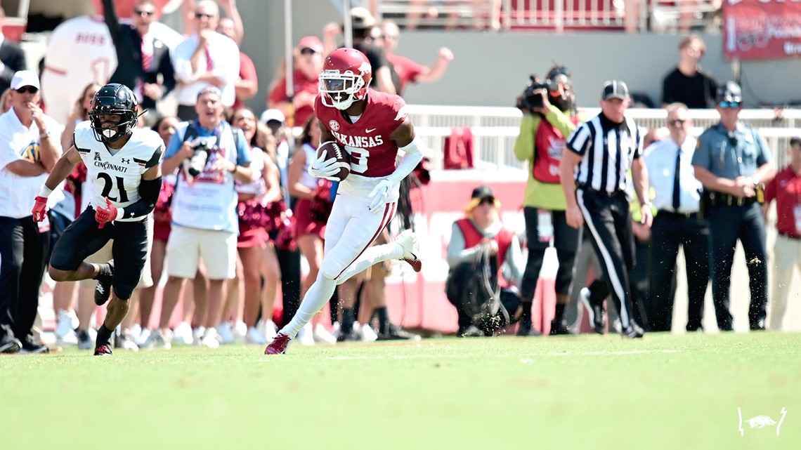 Hogs beat Cincinnati in season opener | 5newsonline.com