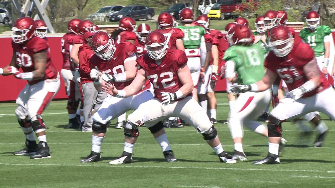 Arkansas Offensive Line Gains Confidence From Spring Practice ...