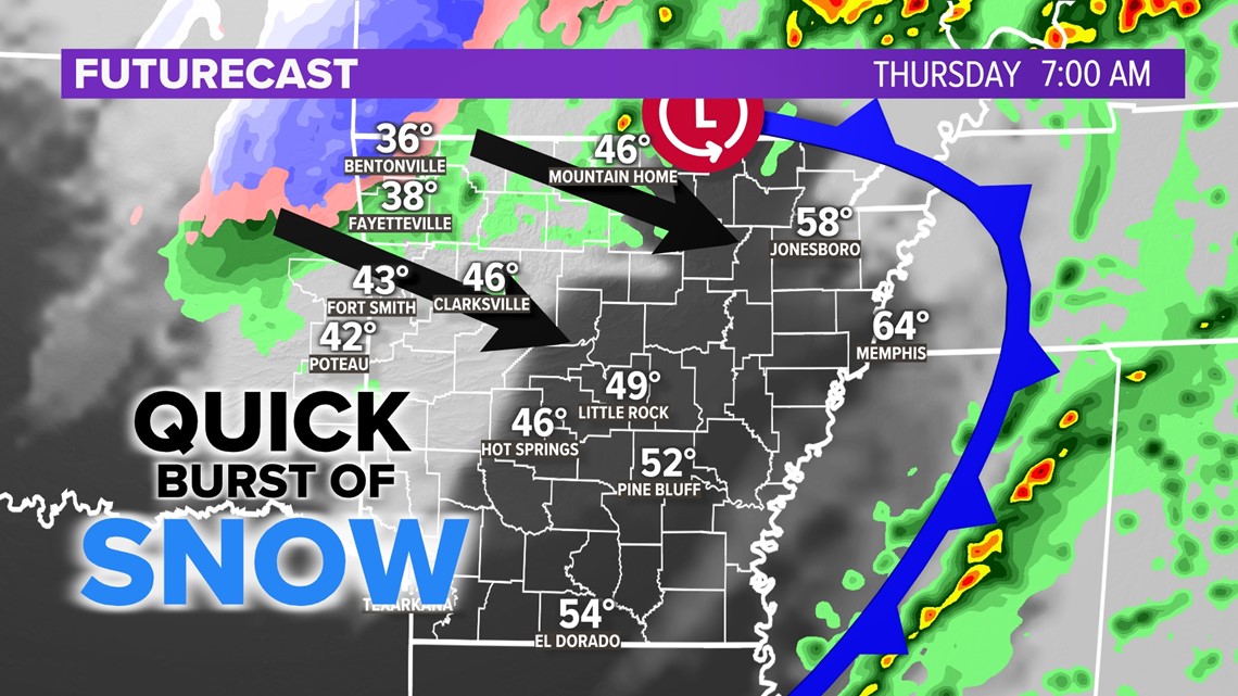 How much snow can Arkansas expect Thursday morning? | 5newsonline.com