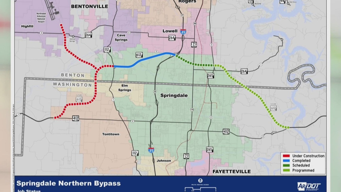 Construction continues on second phase of Springdale Northern Bypass ...