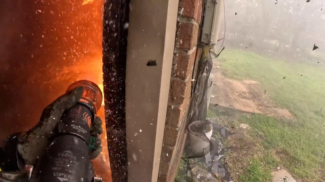 Firefighter's bodycam shows battling housefire first-hand | 5newsonline.com