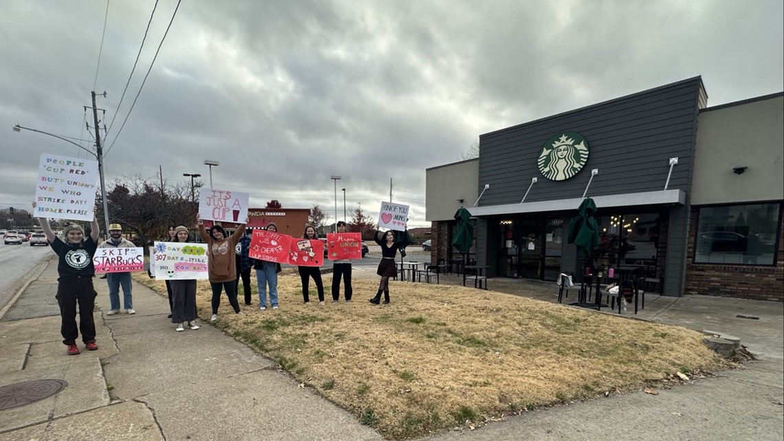 Unionized Arkansas Starbucks workers join nationwide strike ...
