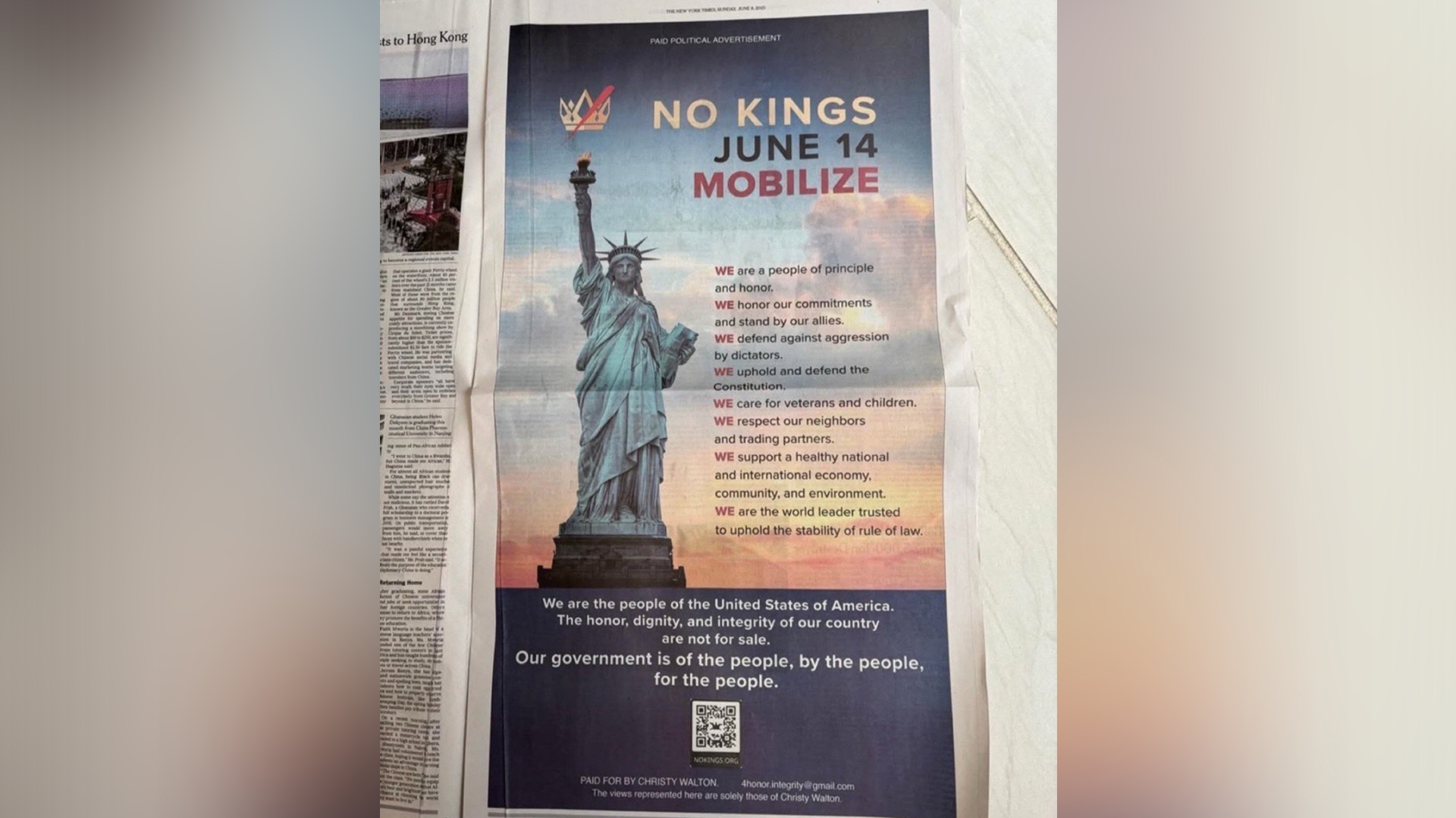 Christy Walton funds 'No Kings Day' ad, Trump allies respond ...