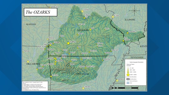 New map of the Ozark goes all the way to Illinois | 5newsonline.com