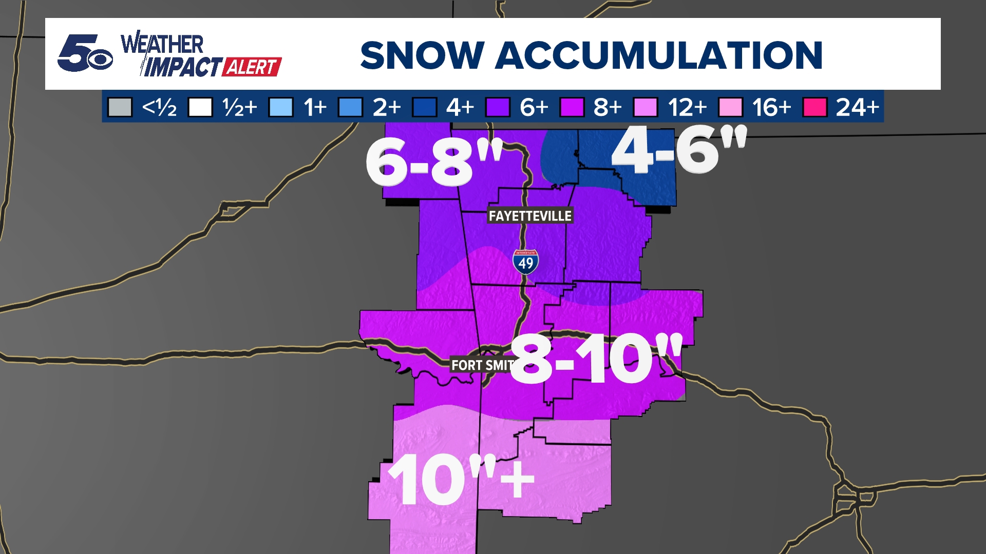 How much snow did Arkansas get? | 5newsonline.com