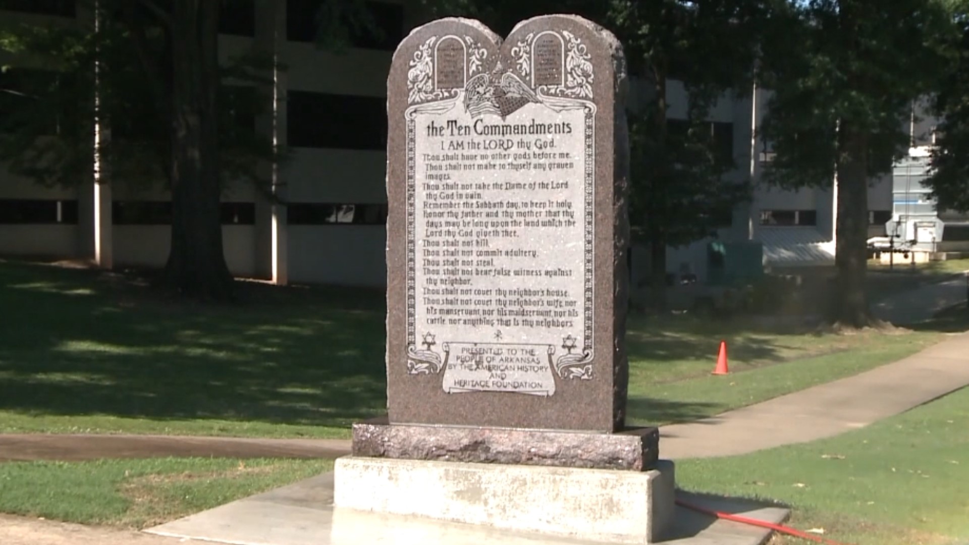 Decision pending on removal of Ten Commandments monument in Little Rock ...