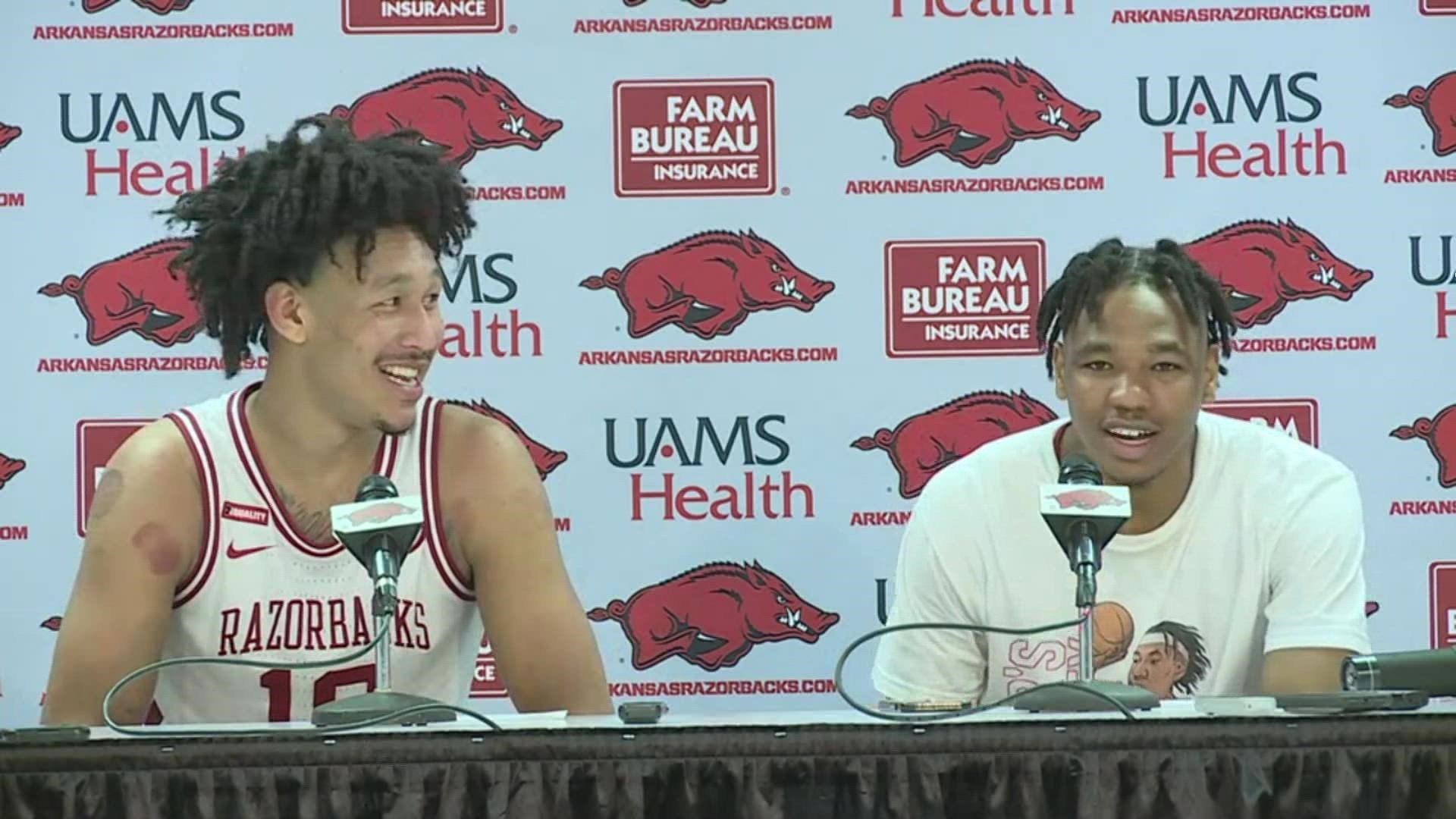 Jaylin Williams, JD Notae talk Razorback win over #1 Auburn ...