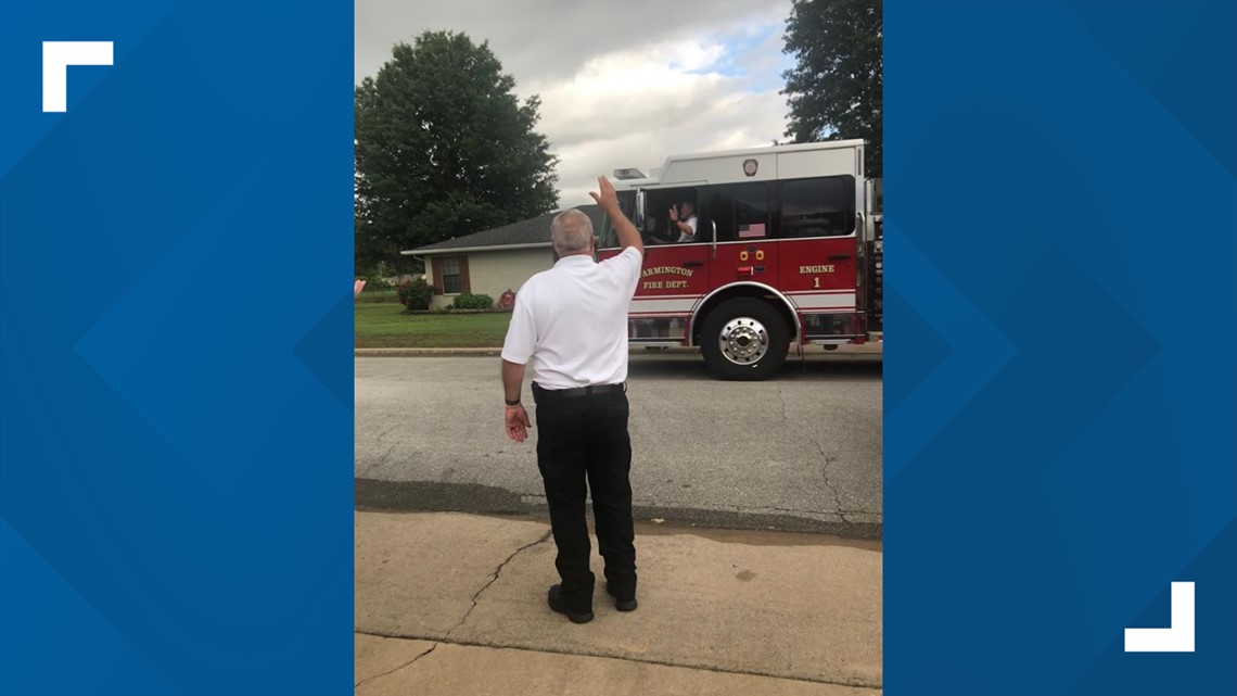 Farmington Fire Dept. holds parade for Chief's retirement | 5newsonline.com