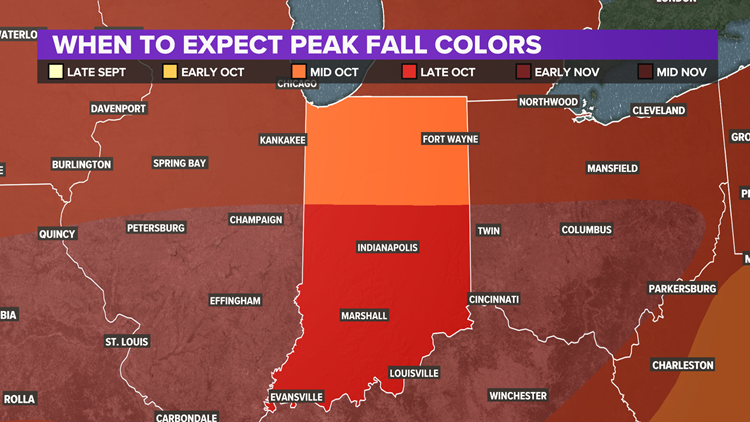 State-By-State | When can you expect the fall foliage to hit peak ...