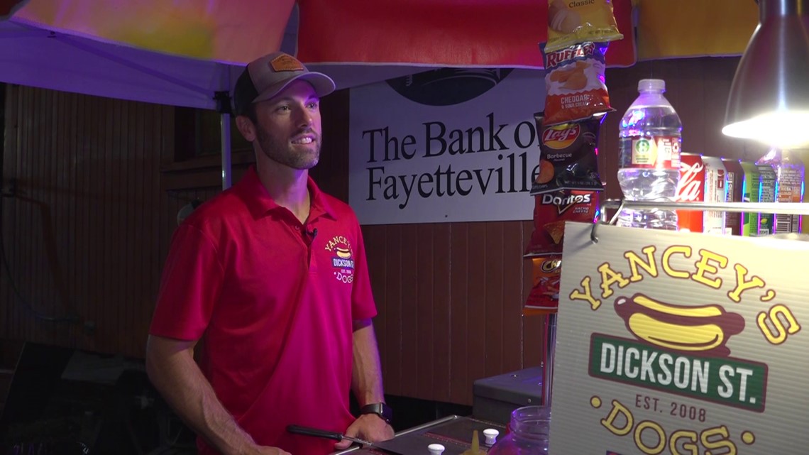 Talking with Cody Yancey, owner of Fayetteville hot dog stand promoting ...