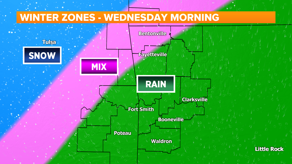 Rainy Tuesday, Wintry Mix For Wednesday | 5newsonline.com