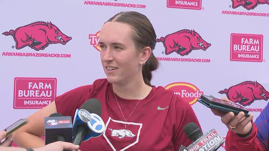 Razorback softball stars talk ahead of Women's College World Series ...