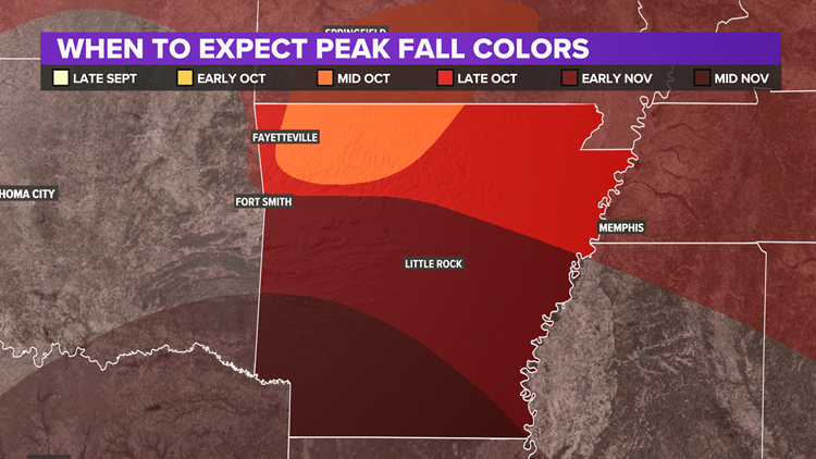 State-By-State | When can you expect the fall foliage to hit peak ...