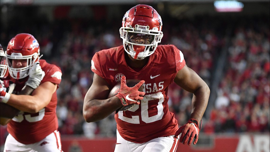 Arkansas running back Dominique Johnson out for season after suffering ...