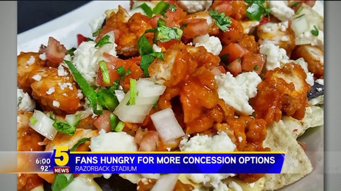 New Menu Items Available At Razorback Stadium | 5newsonline.com