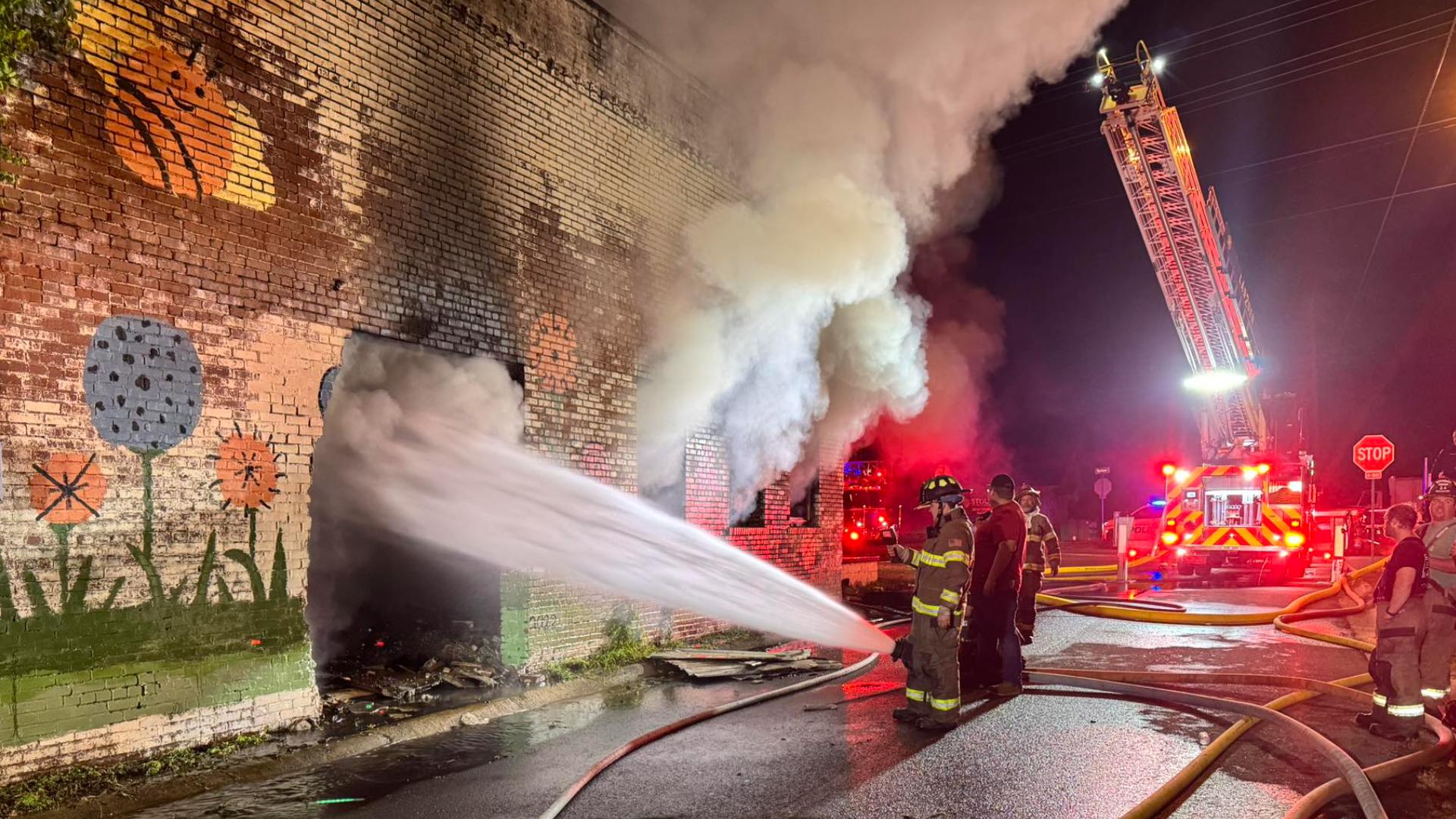 Clarksville Fire Department battles fire at old ice plant | 5newsonline.com