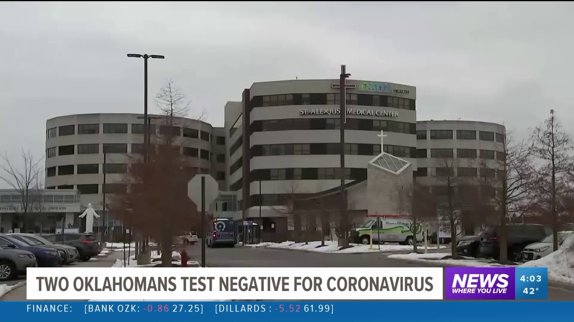 OSDH: 2 People In Oklahoma Test Negative For Coronavirus | 5newsonline.com