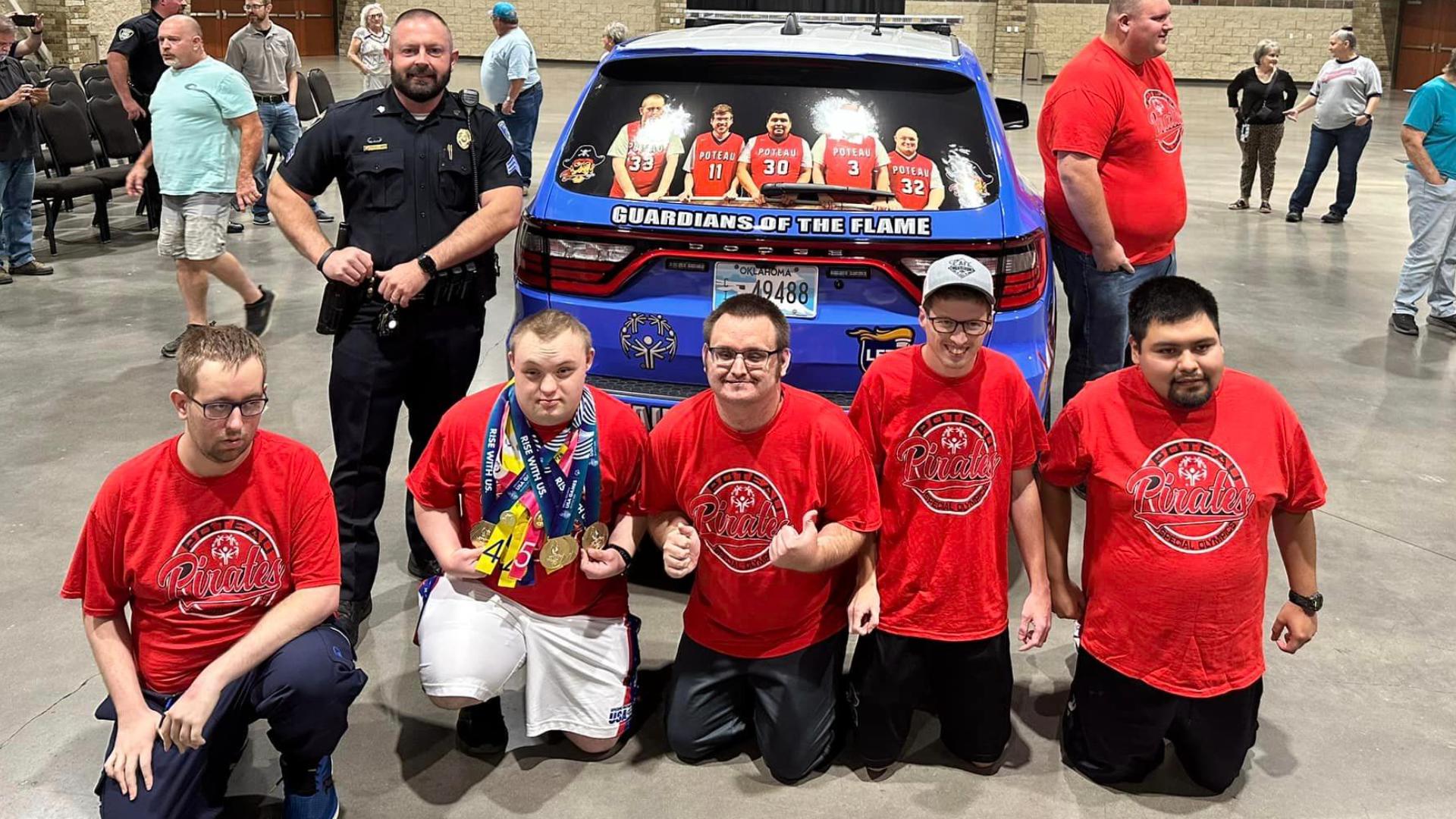 Poteau police features Special Olympic athletes in new car ...