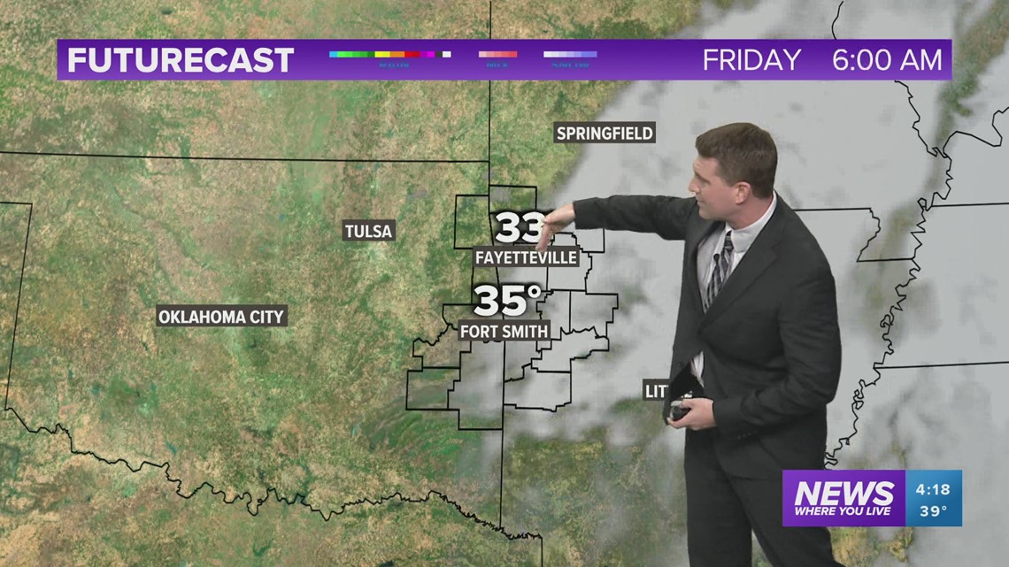 Drizzle continues into the overnight, Friday morning | 5newsonline.com