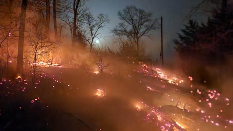 Fire crews contain blaze in Crawford County near Natural Dam ...