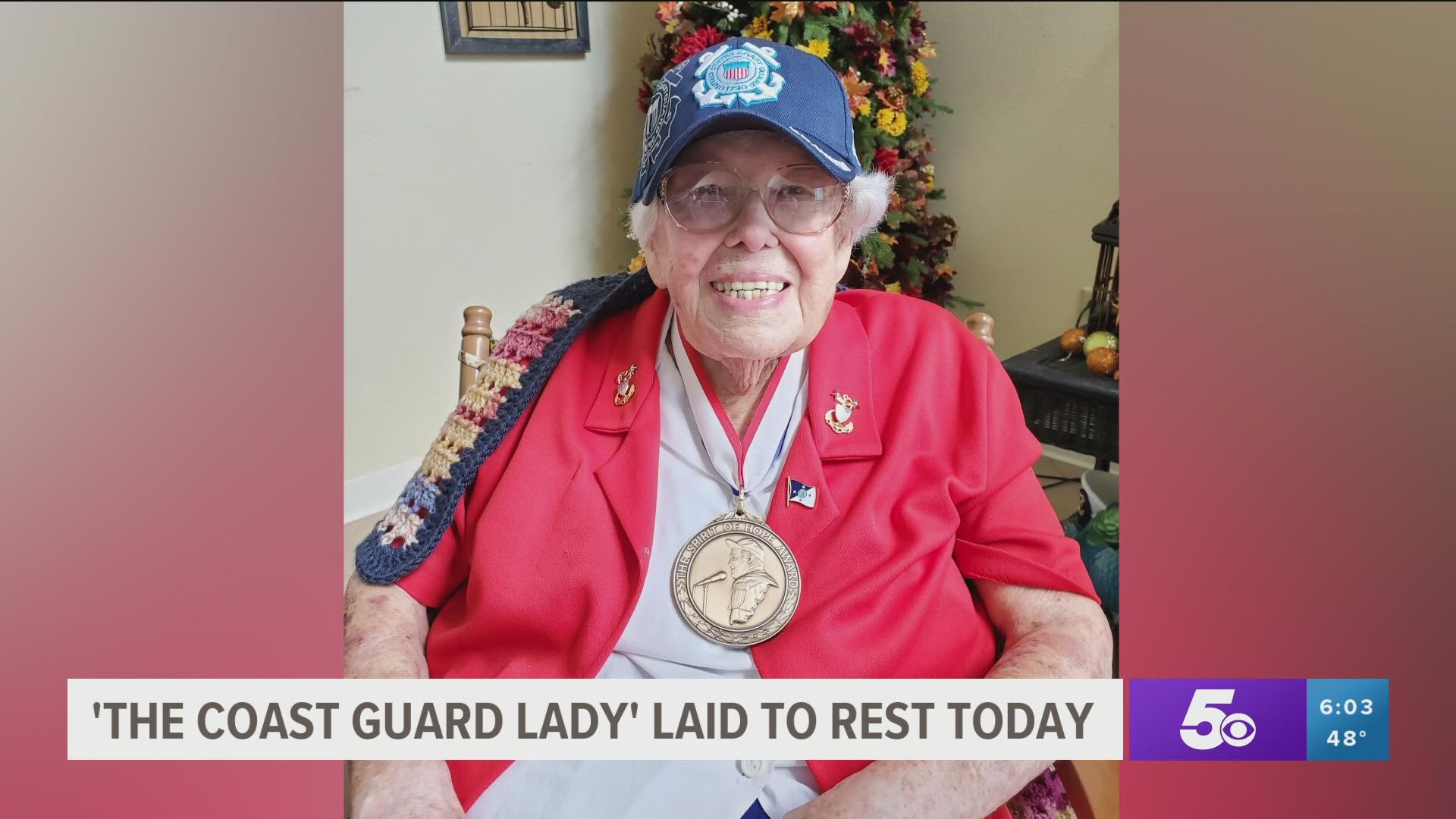 'The Coast Guard Lady' laid to rest in Rogers, Arkansas | 5newsonline.com