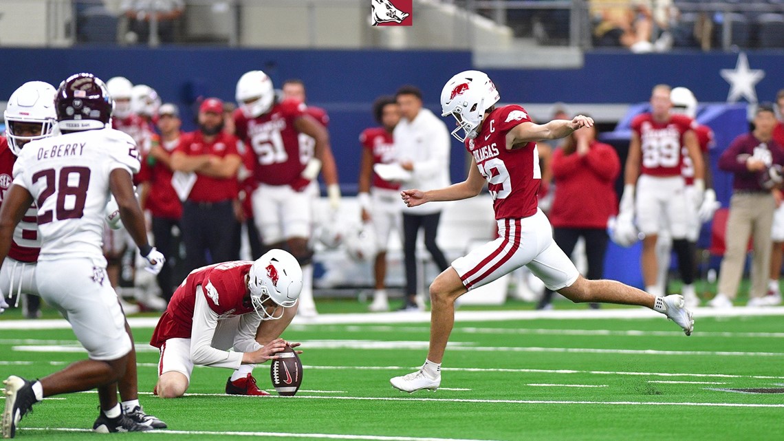 Aggies down Razorbacks 34-22 in Southwest Classic | 5newsonline.com