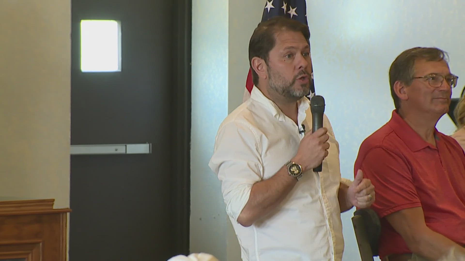 Sen. Ruben Gallego rallies Iowa crowd against tax bill | wqad.com