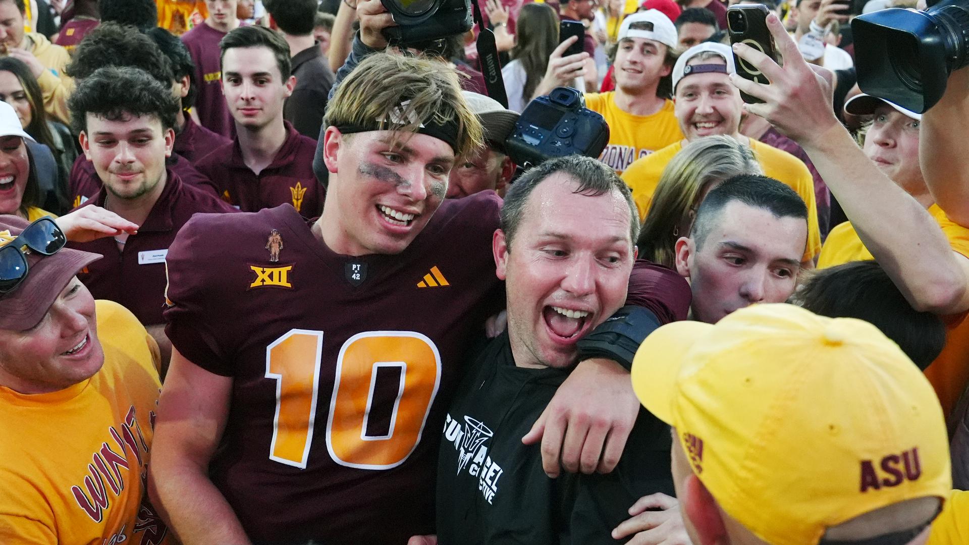 ASU football fined $25,000 after fans storm the field during game ...