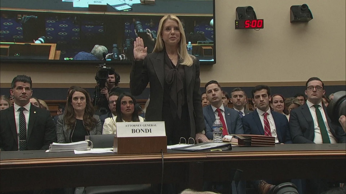 Pam Bondi takes questions from House lawmakers in fiery hearing on ...