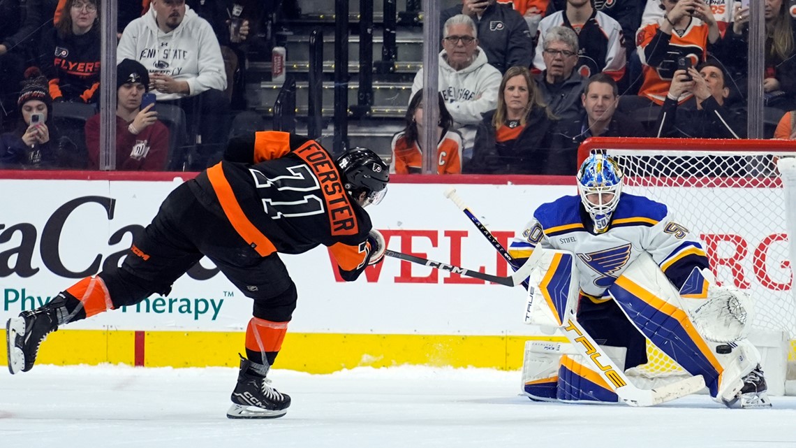 St. Louis Blues beat Philadelphia Flyers 2-1 in shootout | fox43.com