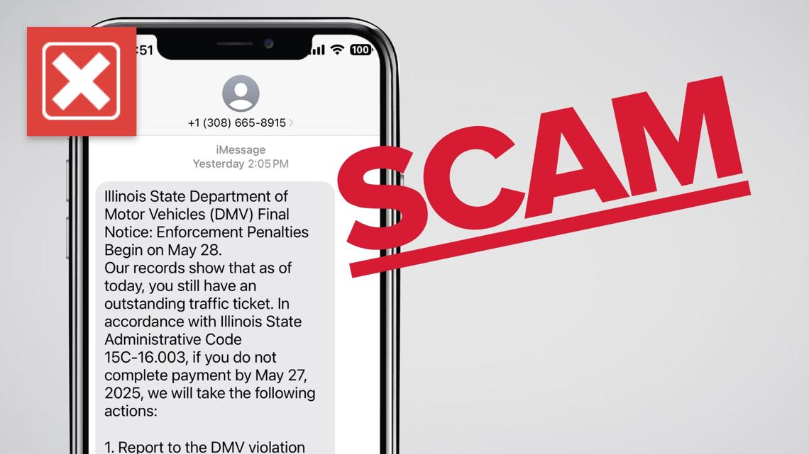New text scam tells Illinois drivers to 'pay now or lose your license ...