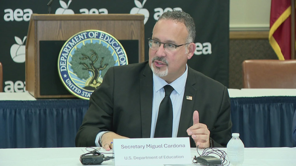 US Education Secretary Miguel Cardona visits Arkansas | 5newsonline.com