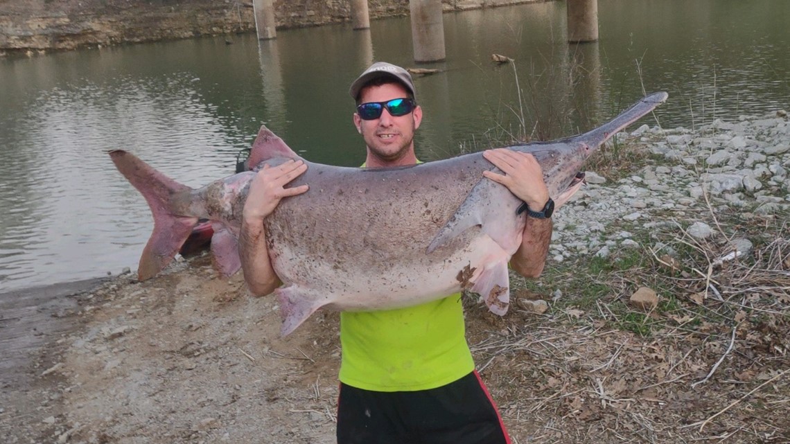 Arkansas man catches 102-lb prehistoric fish | 10tv.com