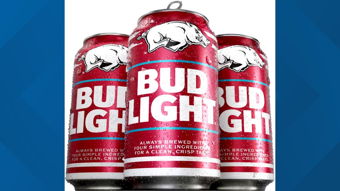 Bud Light unveils Razorback beer cans | 5newsonline.com