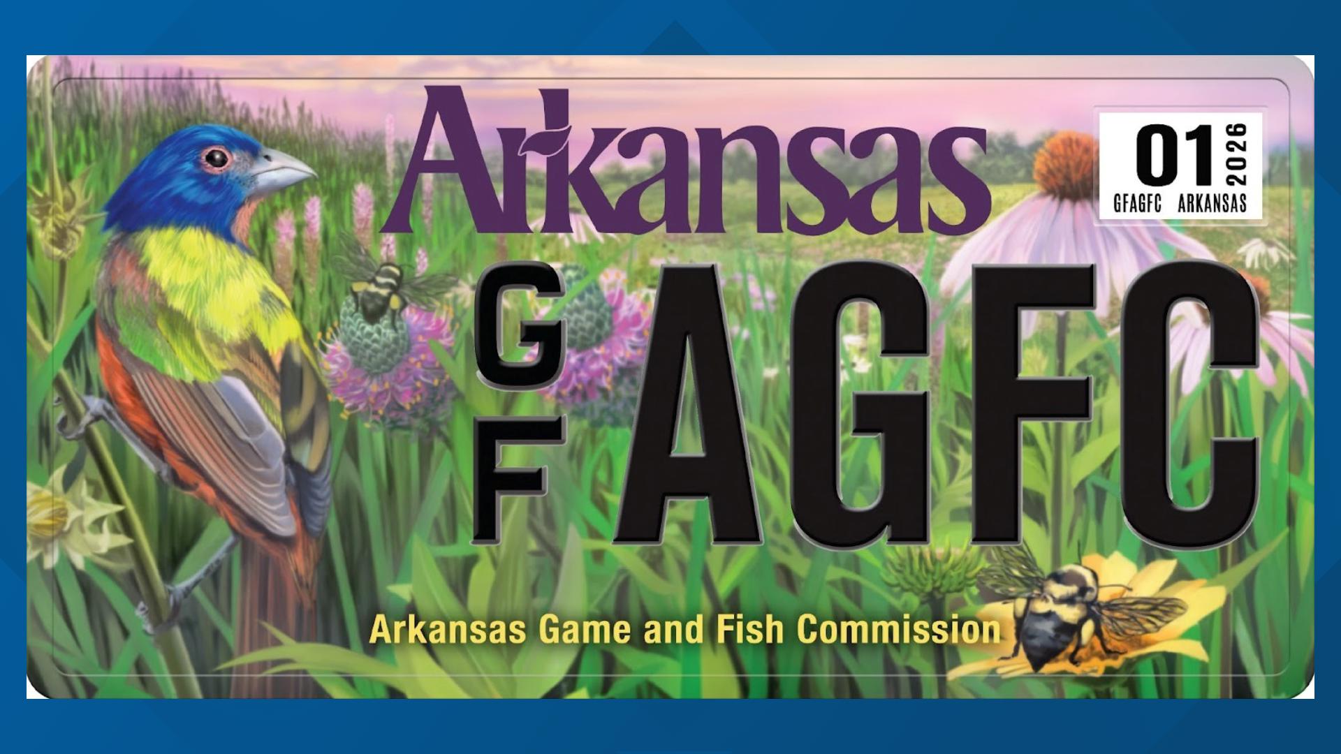 Arkansas Game & Fish Commission reveals new 2026 license plate design ...